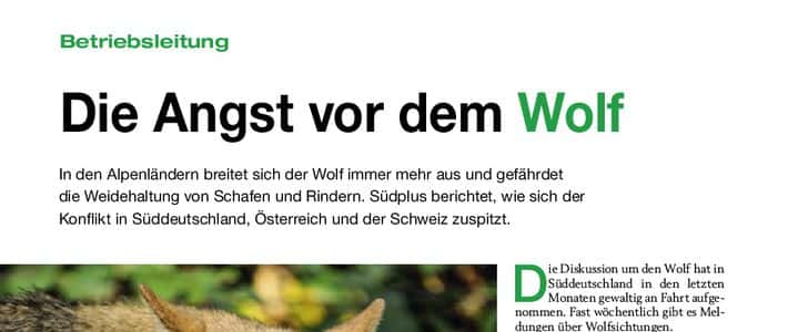 Die Angst vor dem Wolf