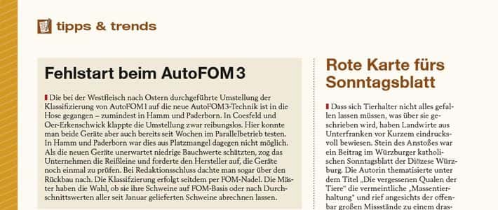 Fehlstart beim AutoFOM 3