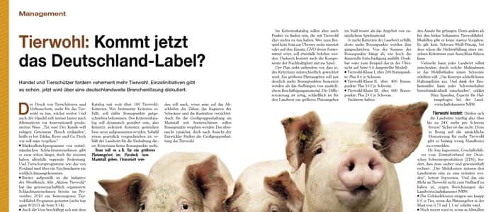 Tierwohl: Kommt jetzt das Deutschland-Label?