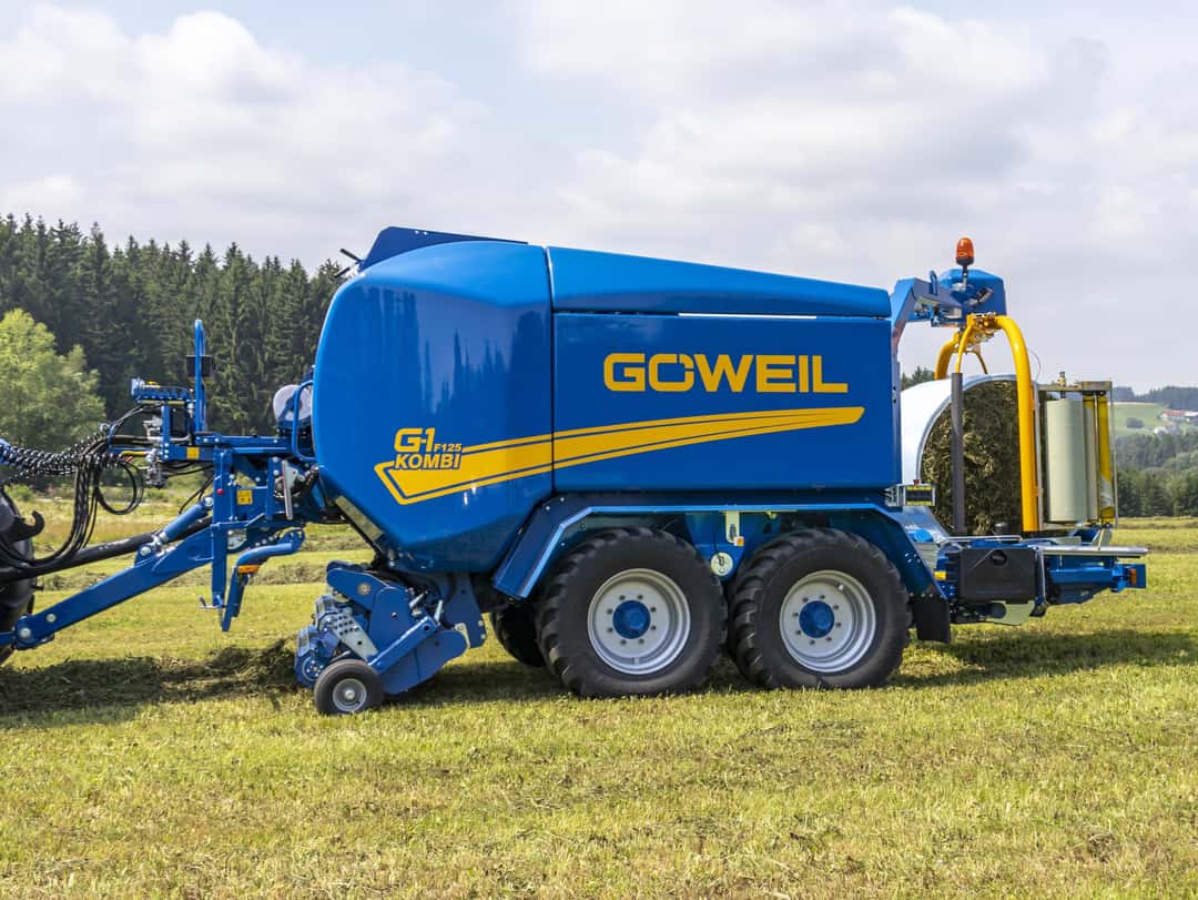 Göweil präsentiert neue Rundballenpresse G-1 F125 Kombi | top agrar online
