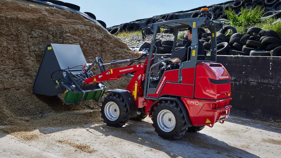 Neuer Weidemann Hoftrac 1190e mit Lithium-Ionen Batterie und Kabine ...