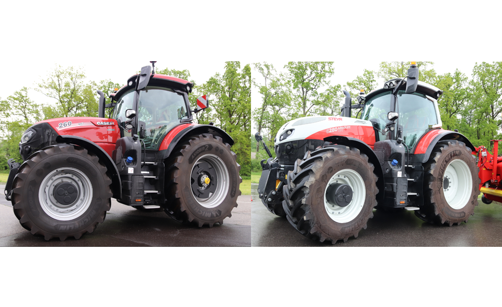 Premiere auf der Agritechnica: 300 PS-Traktoren Steyr Absolut und Case ...