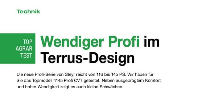 Wendiger Profi im Terrus-Design | top agrar