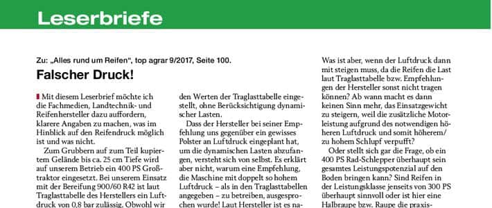 Falscher Druck! | top agrar