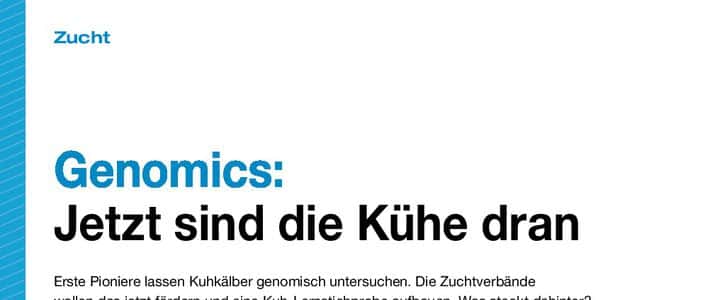 Wie weit sind Fleckvieh, Braunvieh und andere Länder? | top agrar