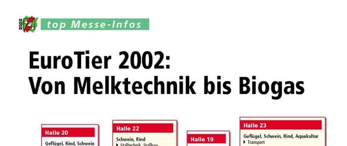 EuroTier 2002: Von Melktechnik bis Biogas | top agrar
