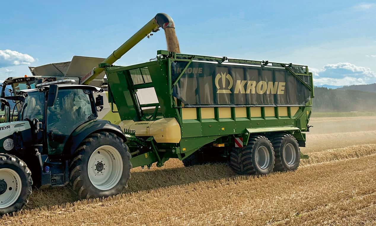 Krone GX 360 Plus Universal-Transportwagen mit neuem Bedienkonzept ...