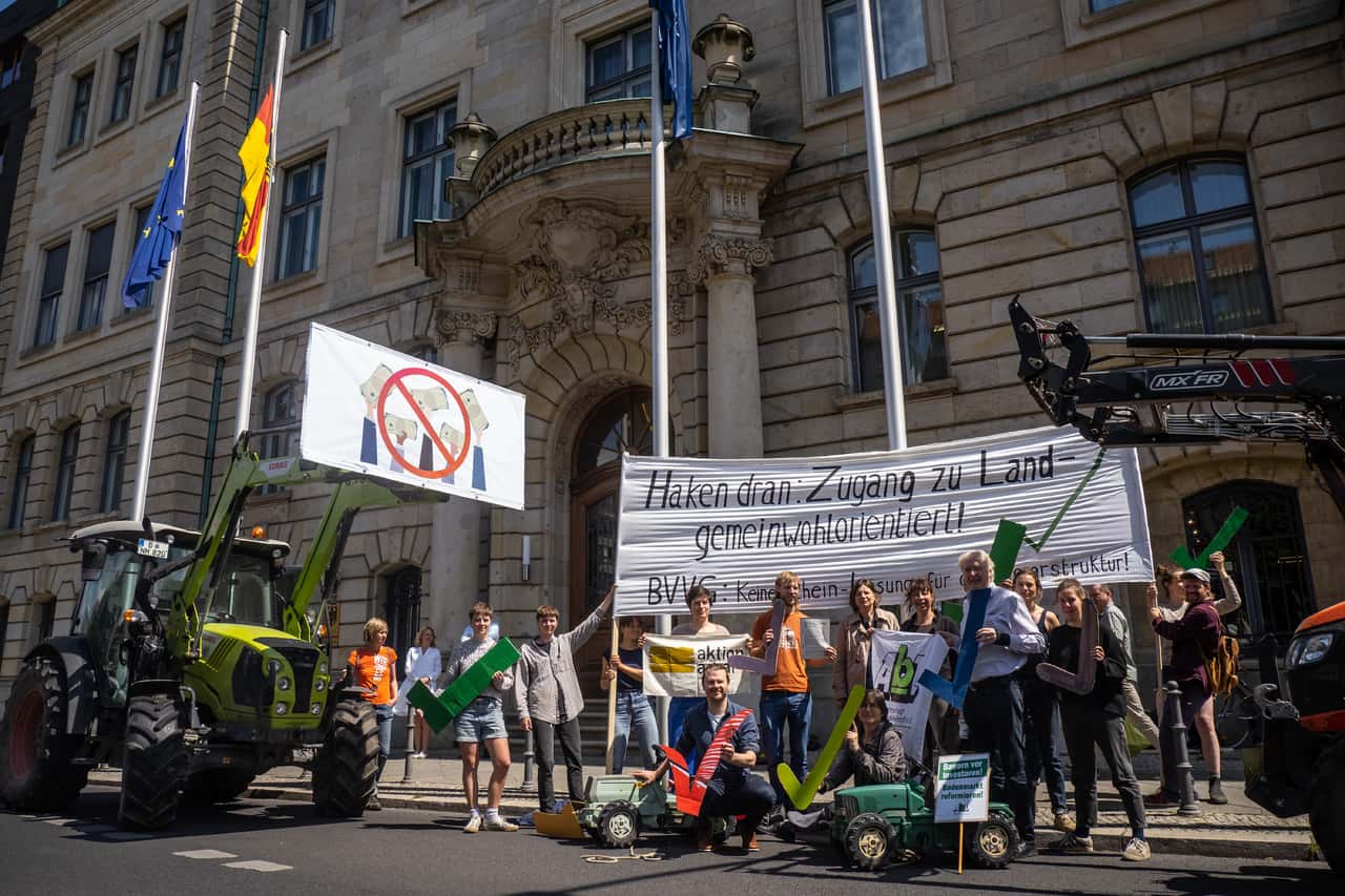 Demo für eine Verpachtung der BVVG-Flächen nach Gemeinwohlkriterien ...