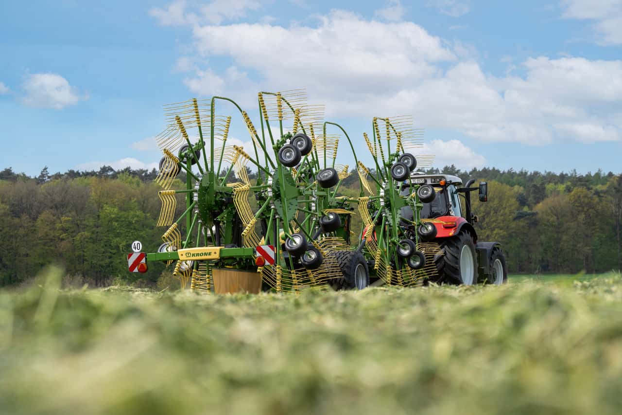 Krone zeigt auf Agritechnica neue Schwader, Heuwender und Ladewagen