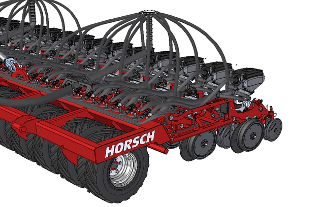 Horsch baut Prototyp für 10,6 m Solus-Großflächenmaschine | top agrar ...